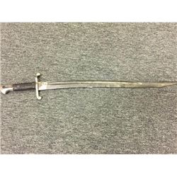 Antique Curved Blade Bayonet with scabbard