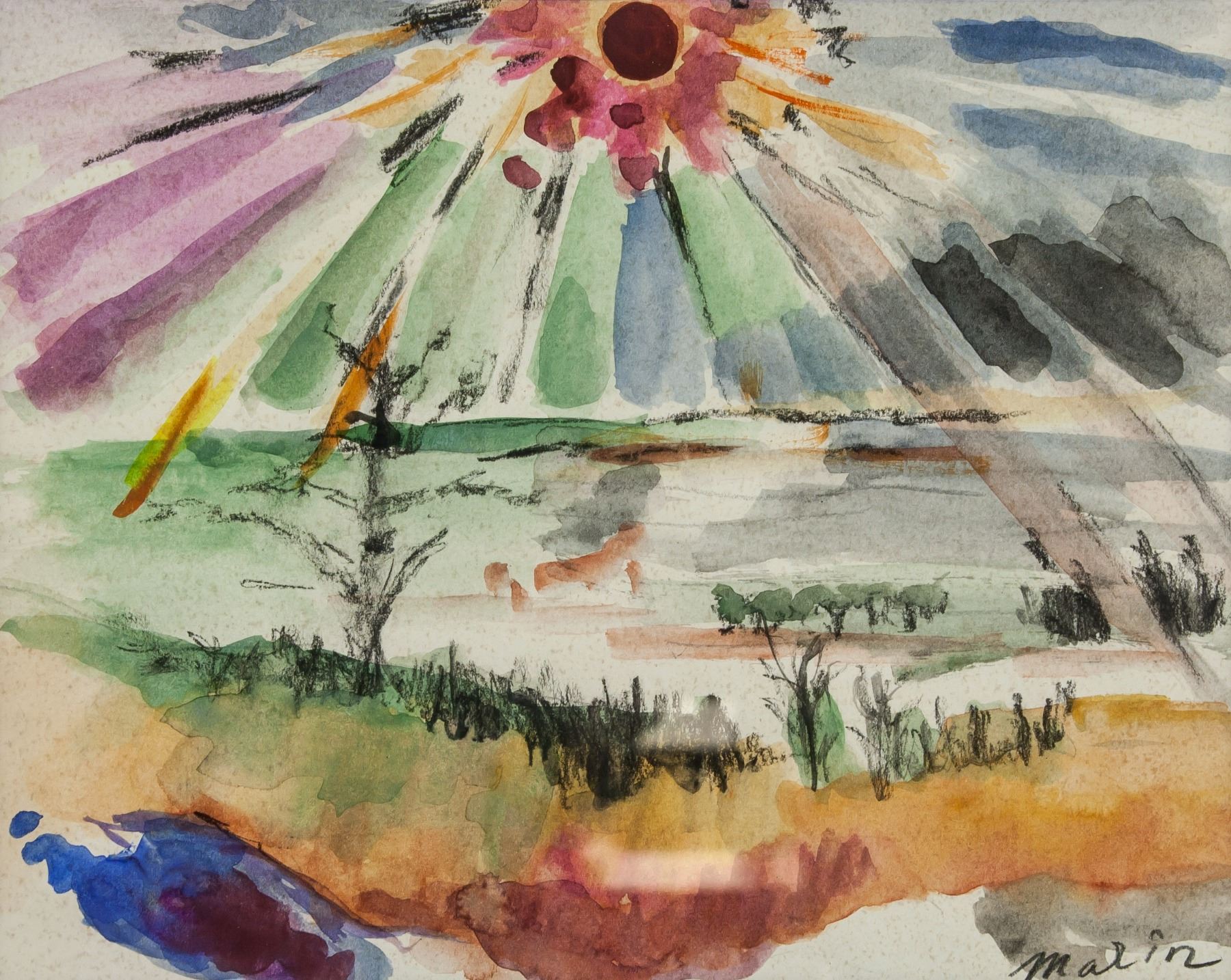 JOHN MARIN American 1870-1953 Watercolor Landscape