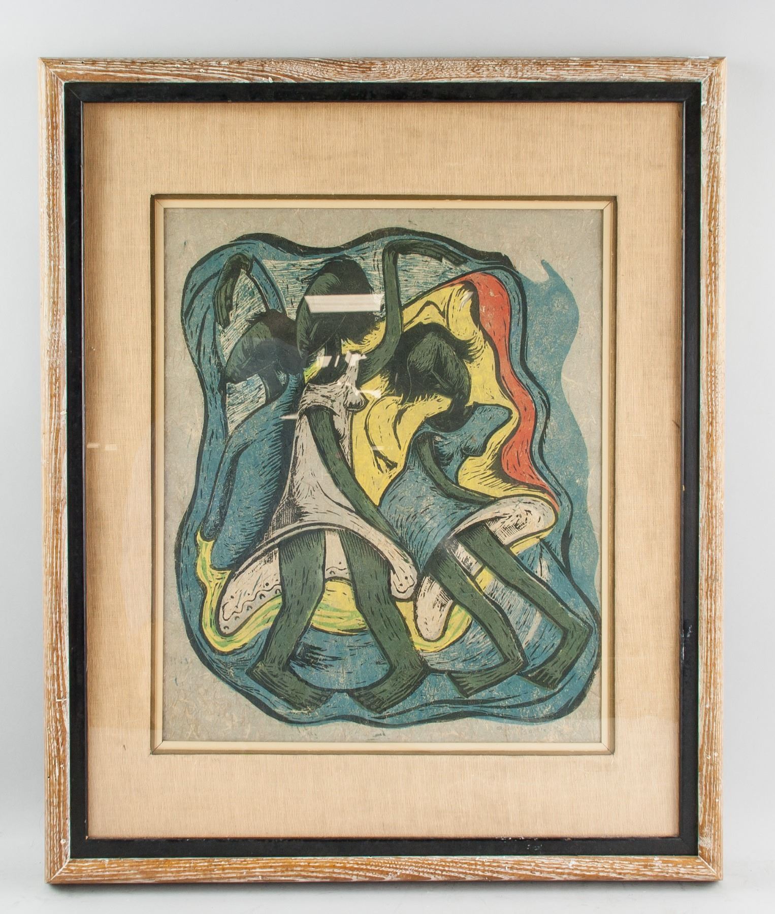 ANGEL BOTELLO Puerto Rican 1913-1986 Linocut