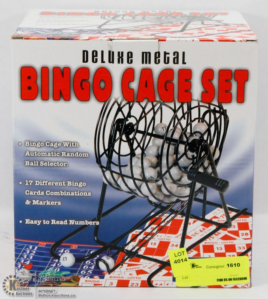 DELUXE METAL BINGO CAGE SET