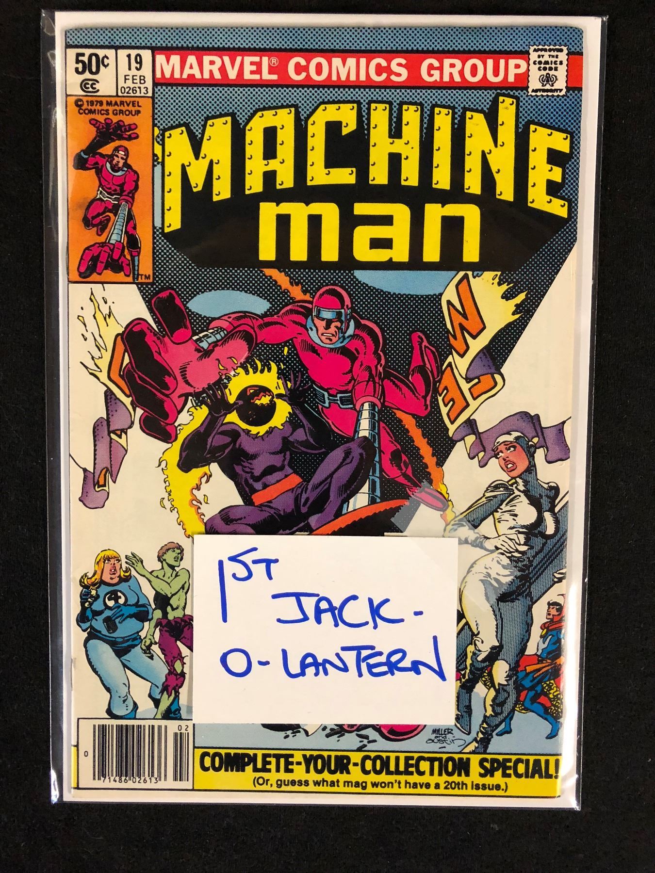 MACHINE MAN #19 (MARVEL COMICS) 1ST JACK-O-LANTERN
