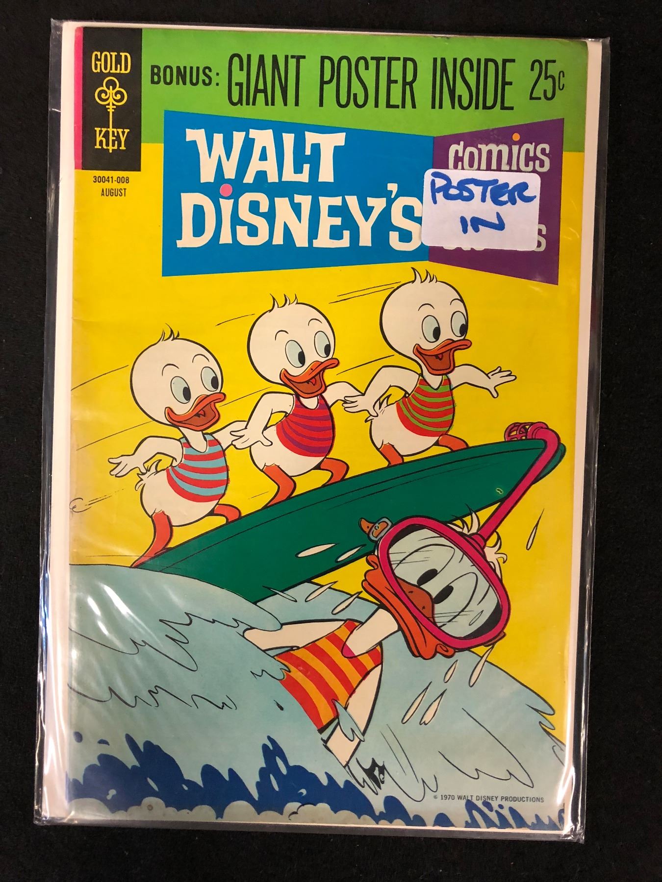 WALT DISNEY'S COMIC BOOK 30041-008 (GOLD KEY) GIANT POSTER INSIDE