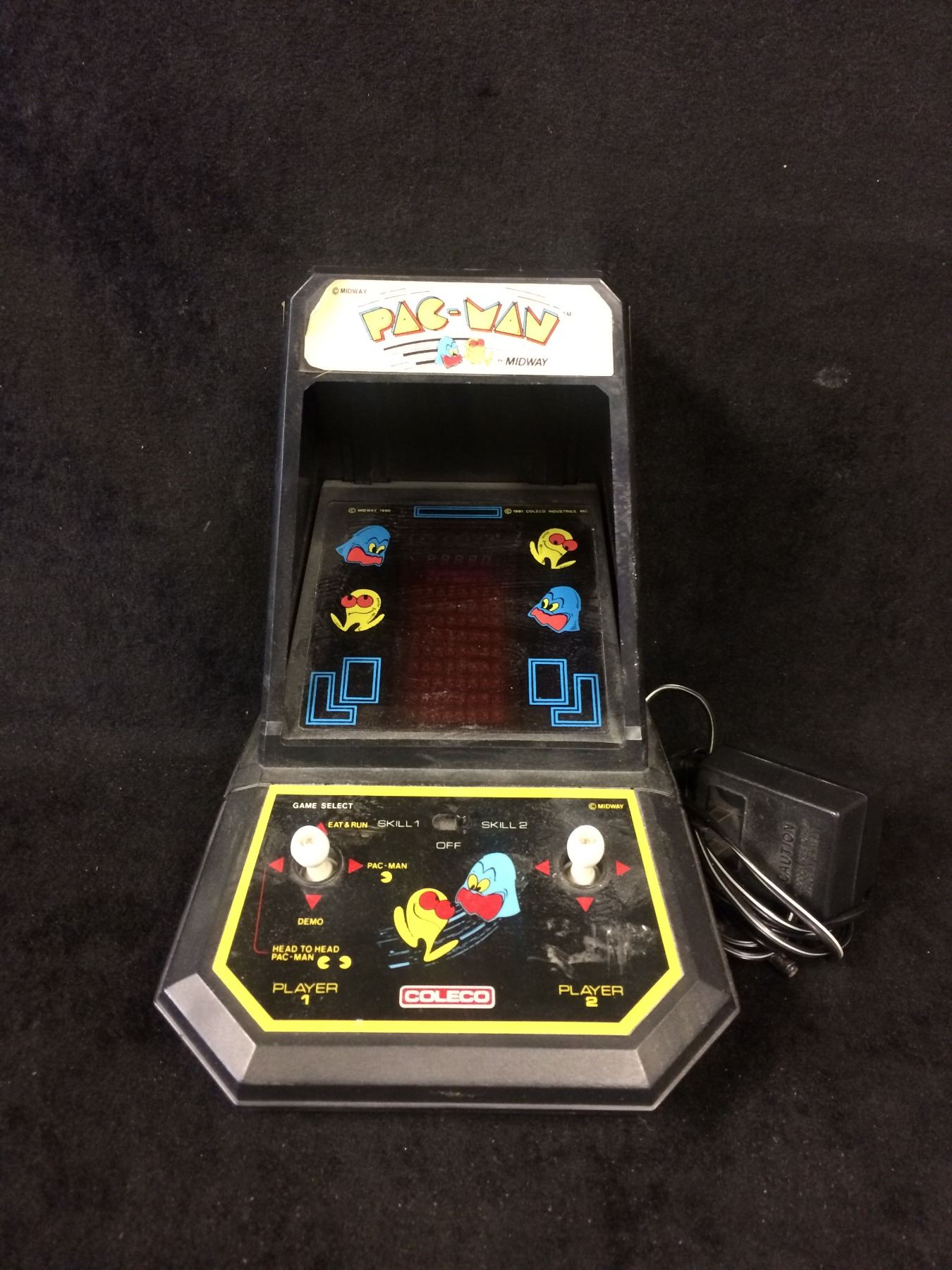 Coleco Pac Man Table Top 1981 Midway Arcade Game