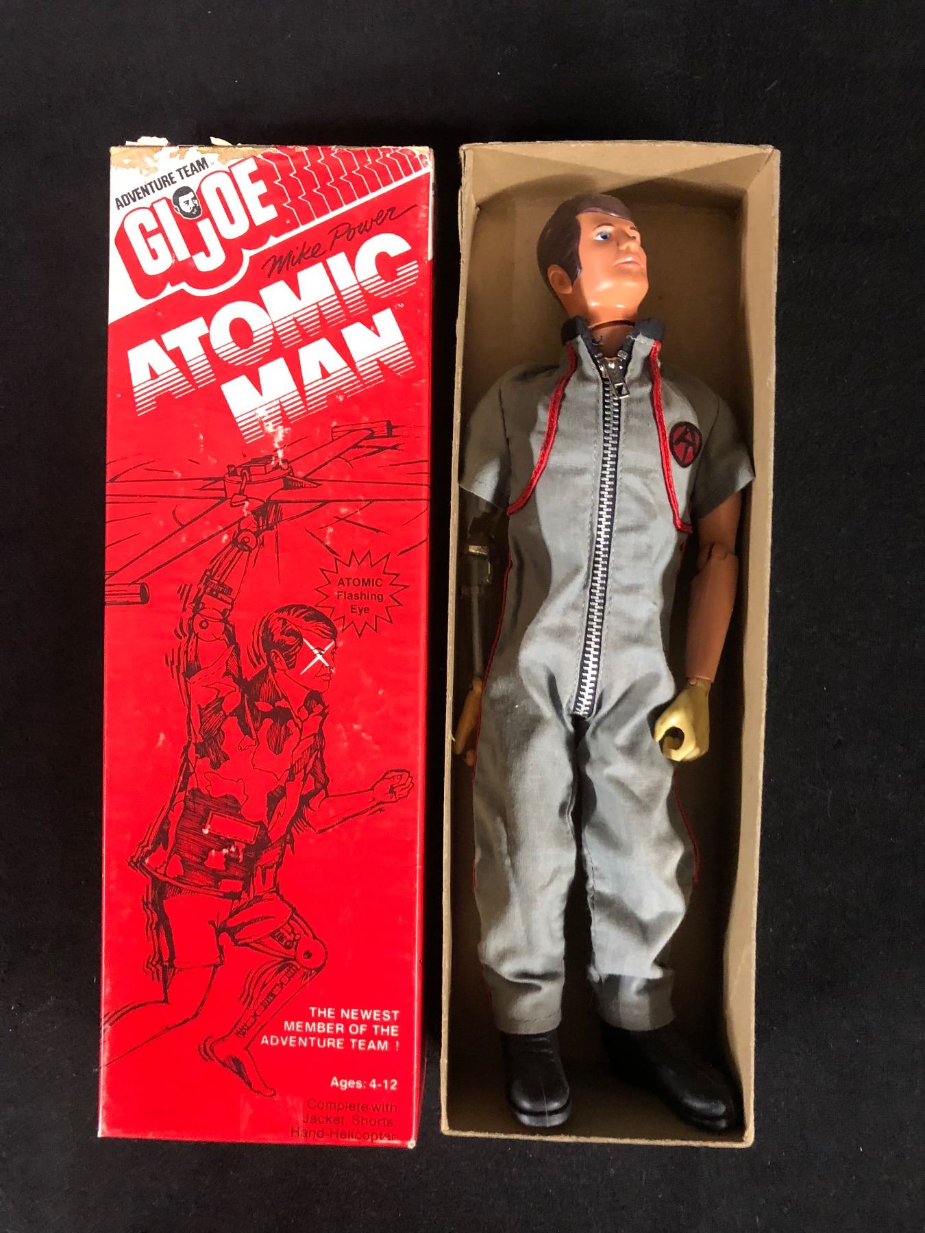 G.I Joe - Adventure Team Mike Powers - Atomic Man 1975 (In Original Box)