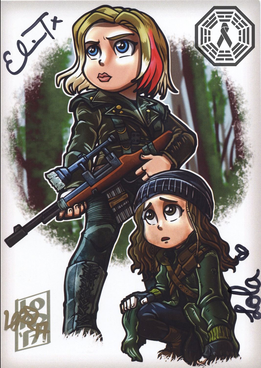100, The - Clarke/Madi Mini Art Print Signed by Eliza Taylor & Lola Flanery