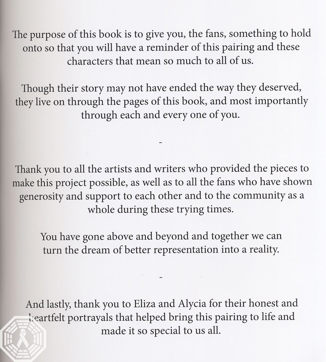 Clexa Fan Art Book Signed by Eliza Taylor (The 100)