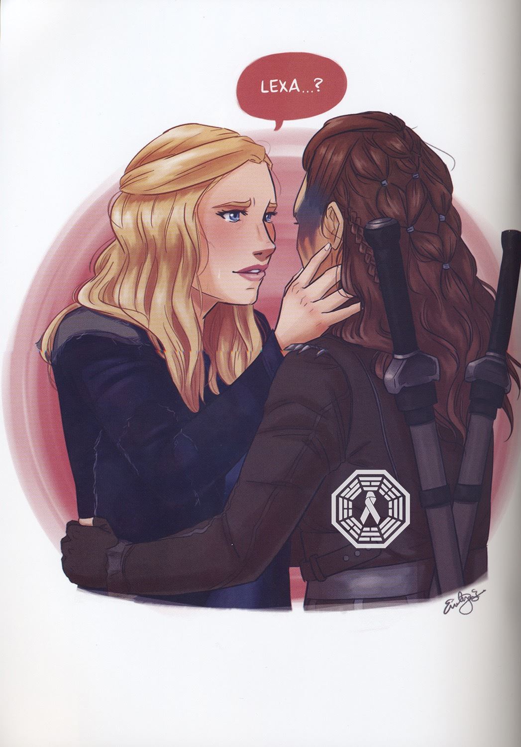 Clexa Fan Art Book Signed by Eliza Taylor (The 100)