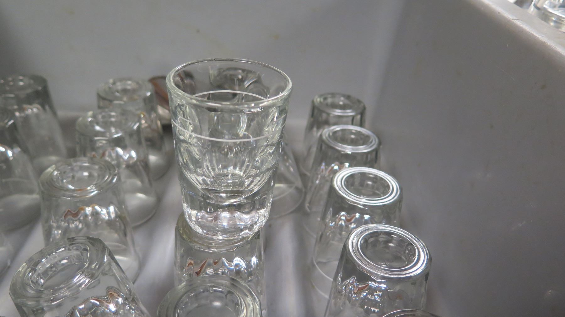 Large Lot Of Bar Glasses Shot Glasses Old Fashion Etc large-lot-of-bar-glasses-shot-glasses-old-fashion-etc
