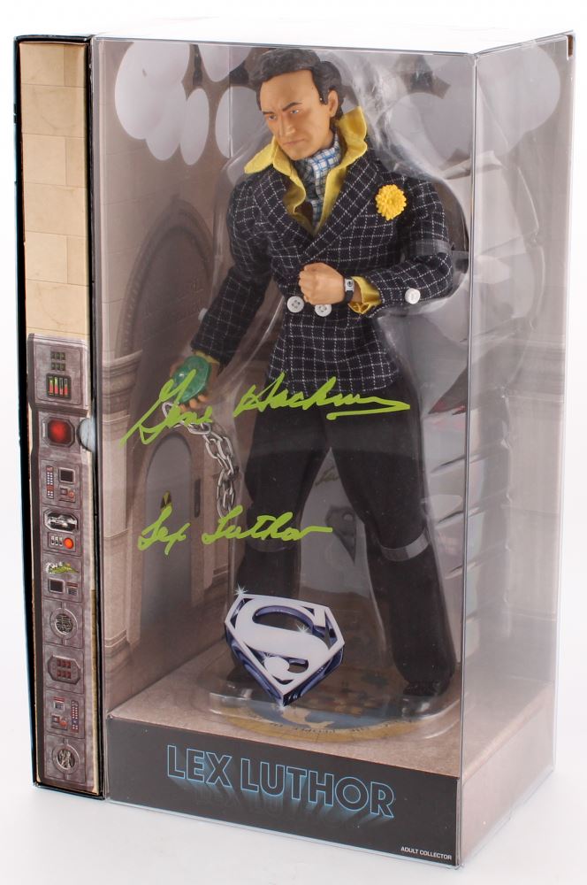 Gene Hackman Signed Lex Luther Action Figure (JSA COA)