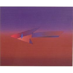 Jean Michel Folon (b. 1934) Belgium, ARROW, color screenprint, signed ...