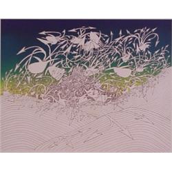 Jean Michel Folon (b. 1934) Belgium, ARROW ARMY, 1971, color ...