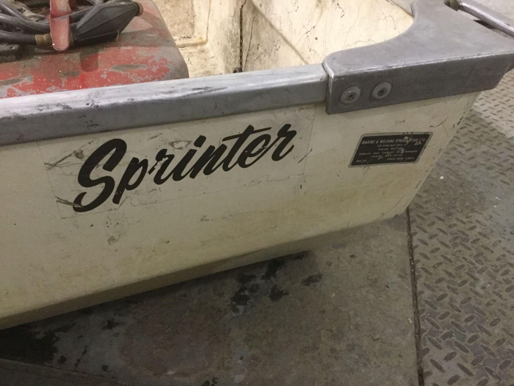 12" Sprinter Fishing Boat with Evinrude 7.5 HP Outboard Motor sold with ...