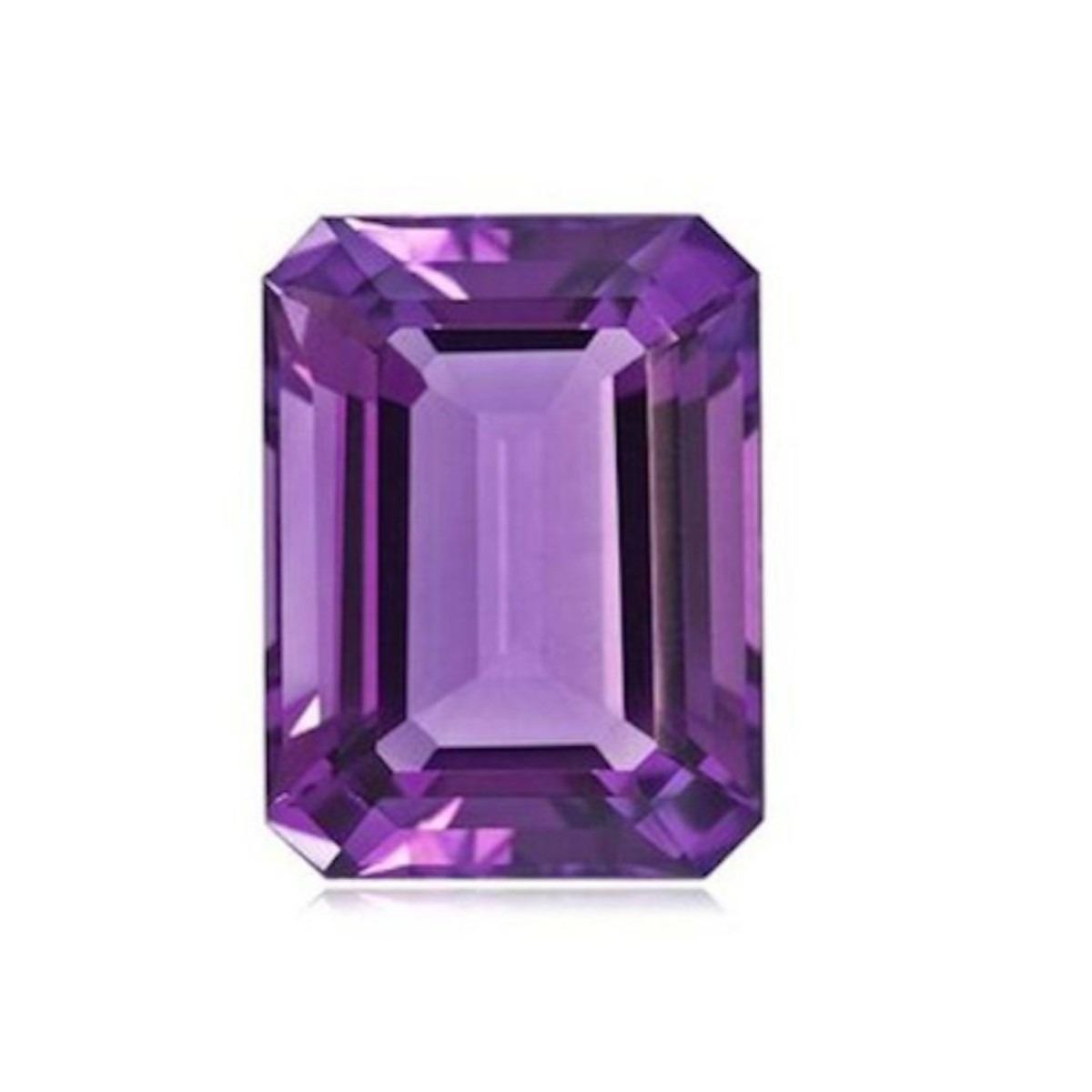 5.05cts Natural Brazilian Octagon Cut Amethyst AAA Loose Gemstone