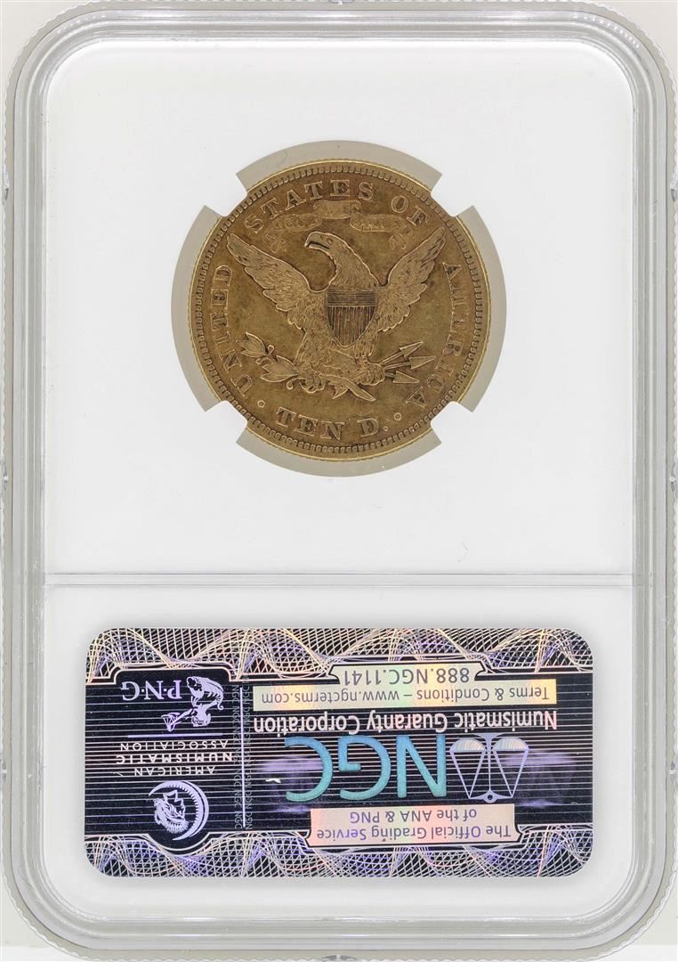 1874 $10 Liberty Head Eagle Gold Coin NGC VF35