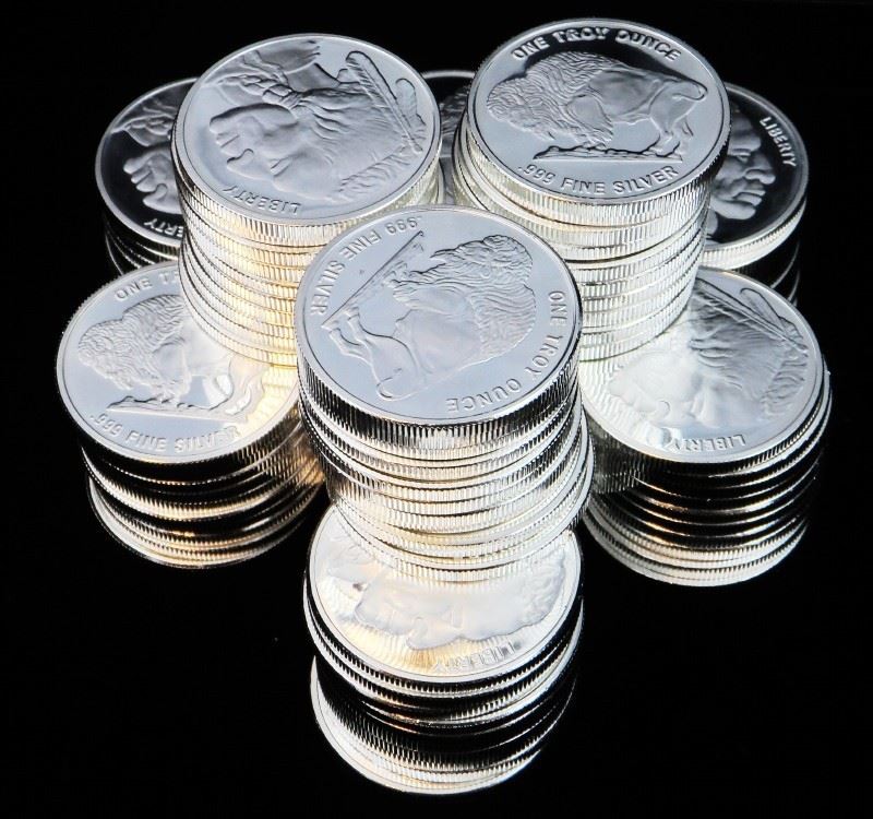 MANDY SPECIAL!! (1000) 1 OZ .999 FINE BUFFALO SILVER ROUNDS
