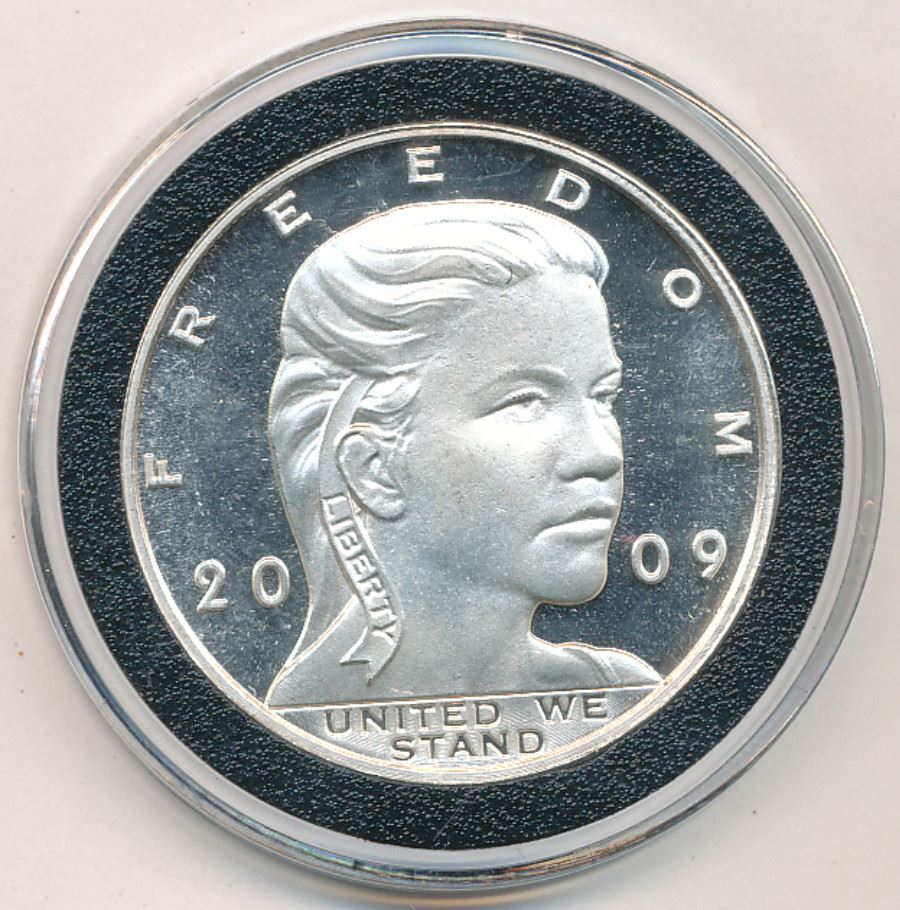 2009 Freedom Liberty Silver Round United We Stand 1 Troy Ounce