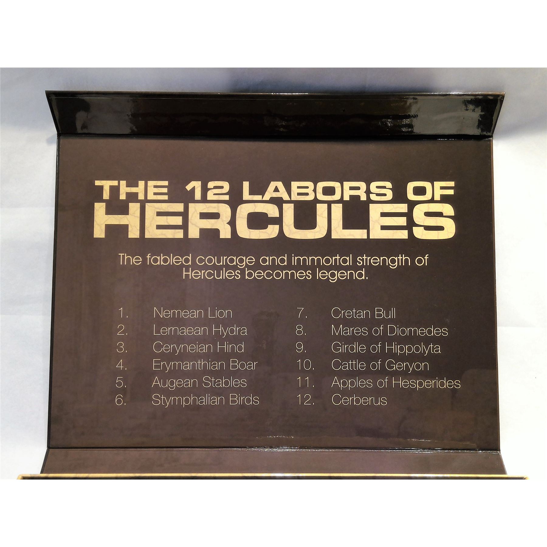 THE 12 LABORS OF HERCULES SILVER SET WITH BOX IN PERFECT CONDITION BY ...