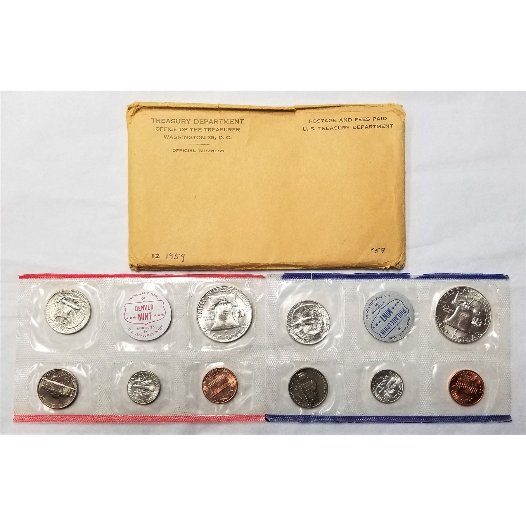 (4) 1959 Super Rare Vintage United States Mint Sets