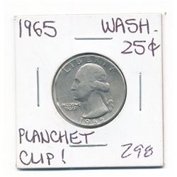 1965 Mint Error? Washington Quarter