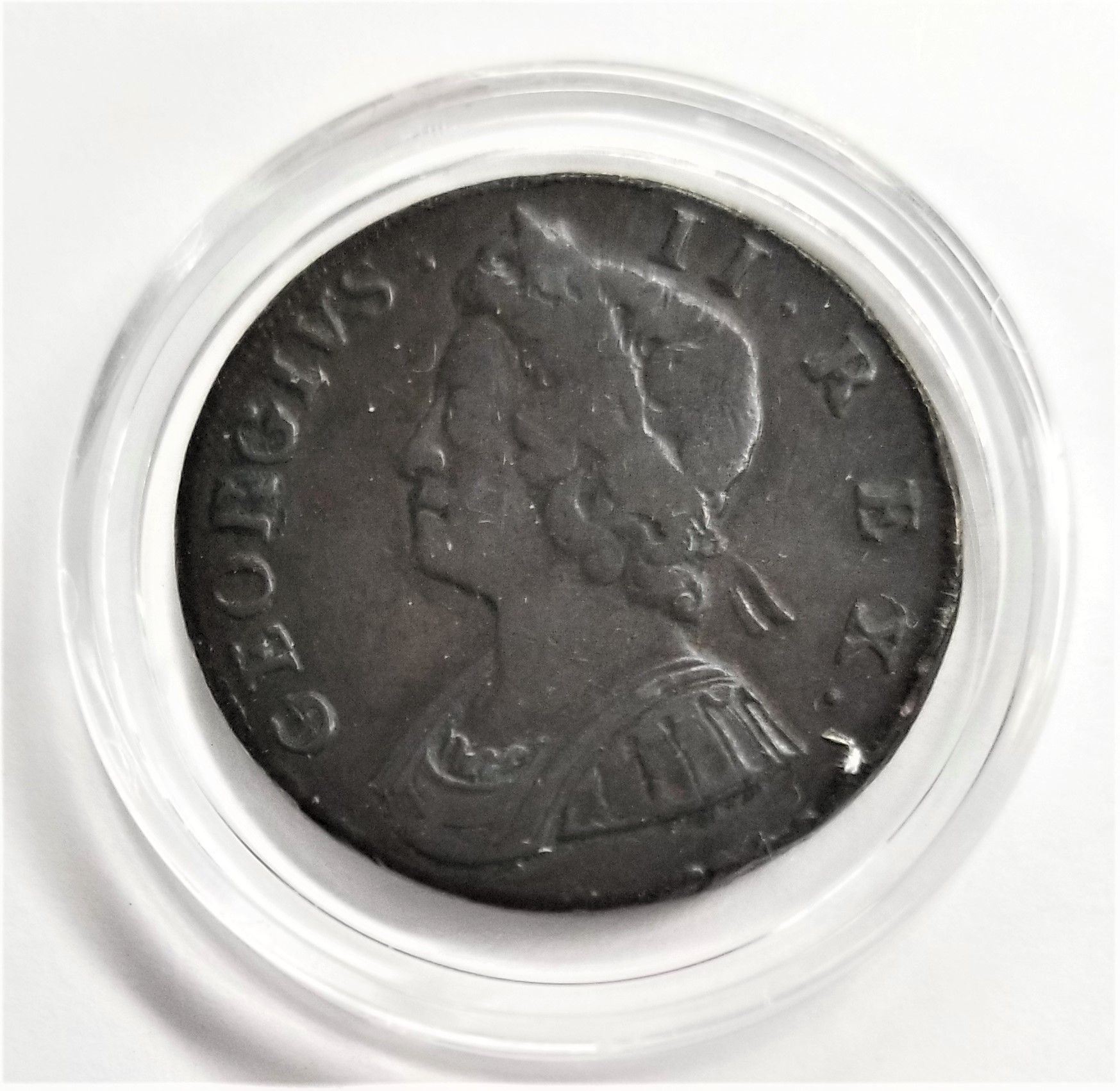 1734 George II Half-Penny