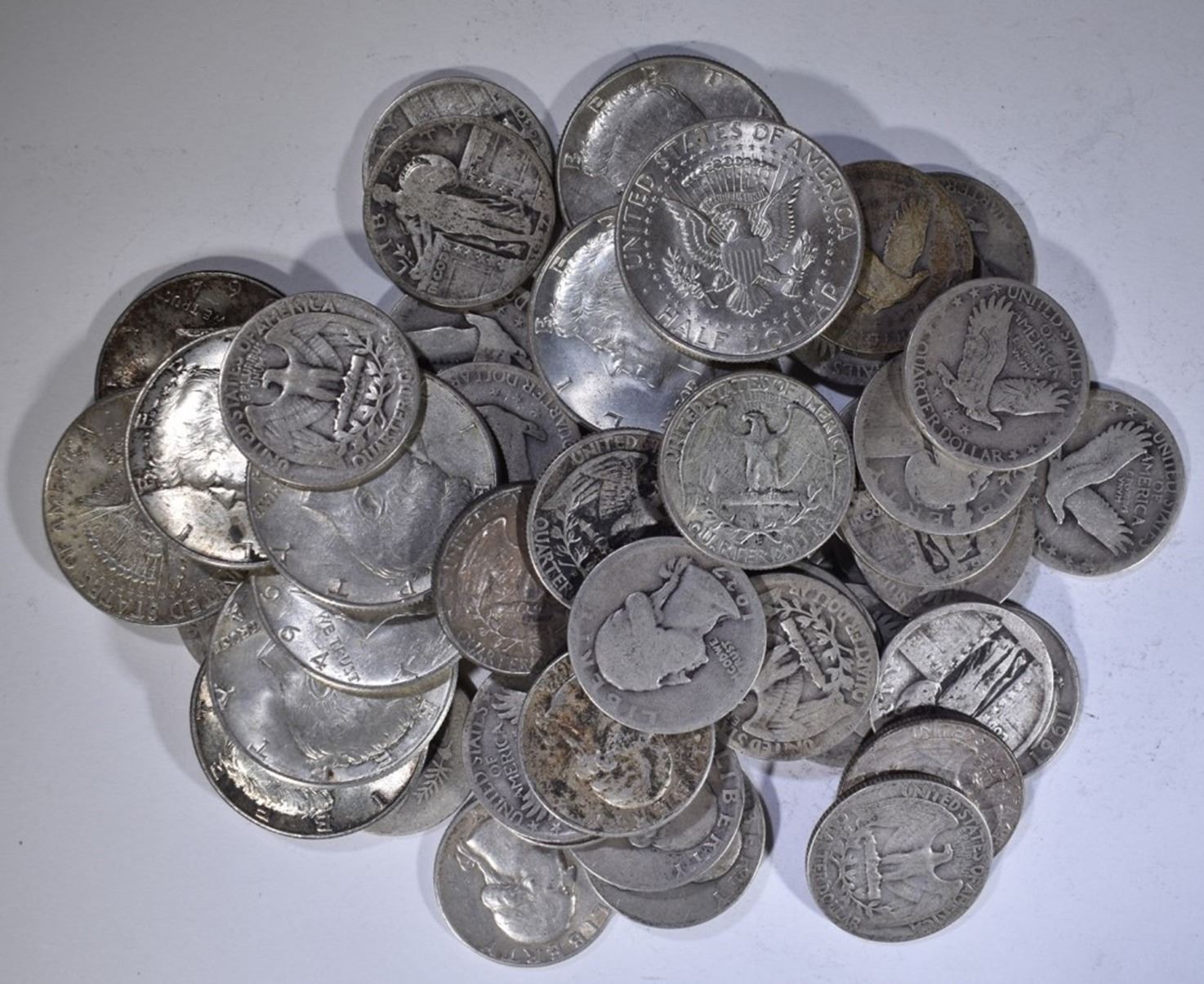$15 FACE VALUE 90% SILVER MIX