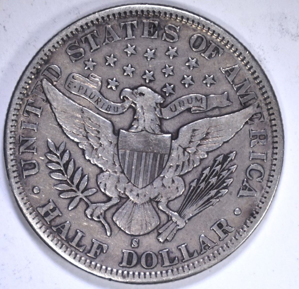 1894-S BARBER HALF DOLLAR, VF/XF