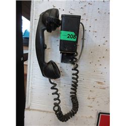Vintage Metal & Bakelite Wall Phone