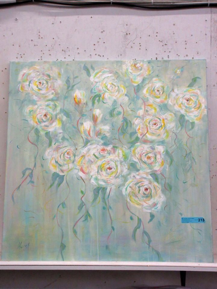 Large Hurst Painting on Canvas - "Spring Blossoms