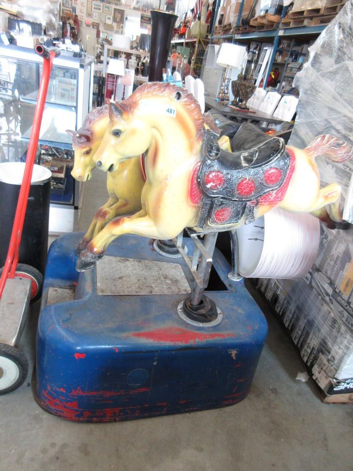 Vintage Coin Operated Double Pony Ride