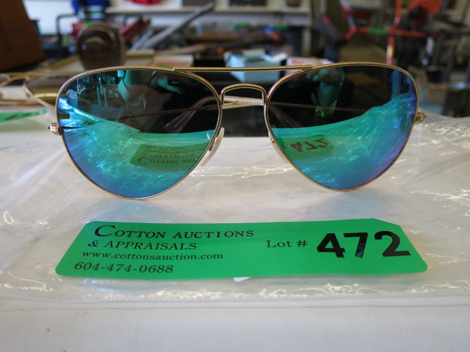 New Ray Ban Aviator Glasses - Blue Reflective Lens