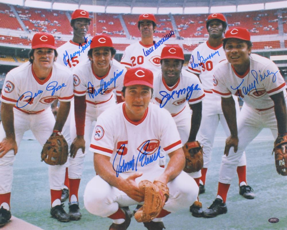 "Big Red Machine" 16x20 Photo Signed by (8) With Pete Rose, Joe Morgan ...