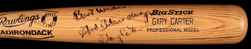 Gary Carter Signed Game-Used Rawlings Pro Model Big Stick Baseball Bat ...