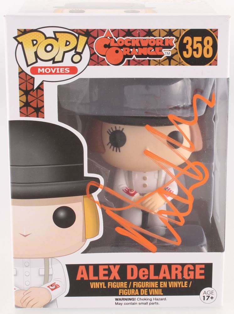 Malcom McDowell Signed "Alex DeLarge" #358 A Clockwork Orange Funko Pop ...