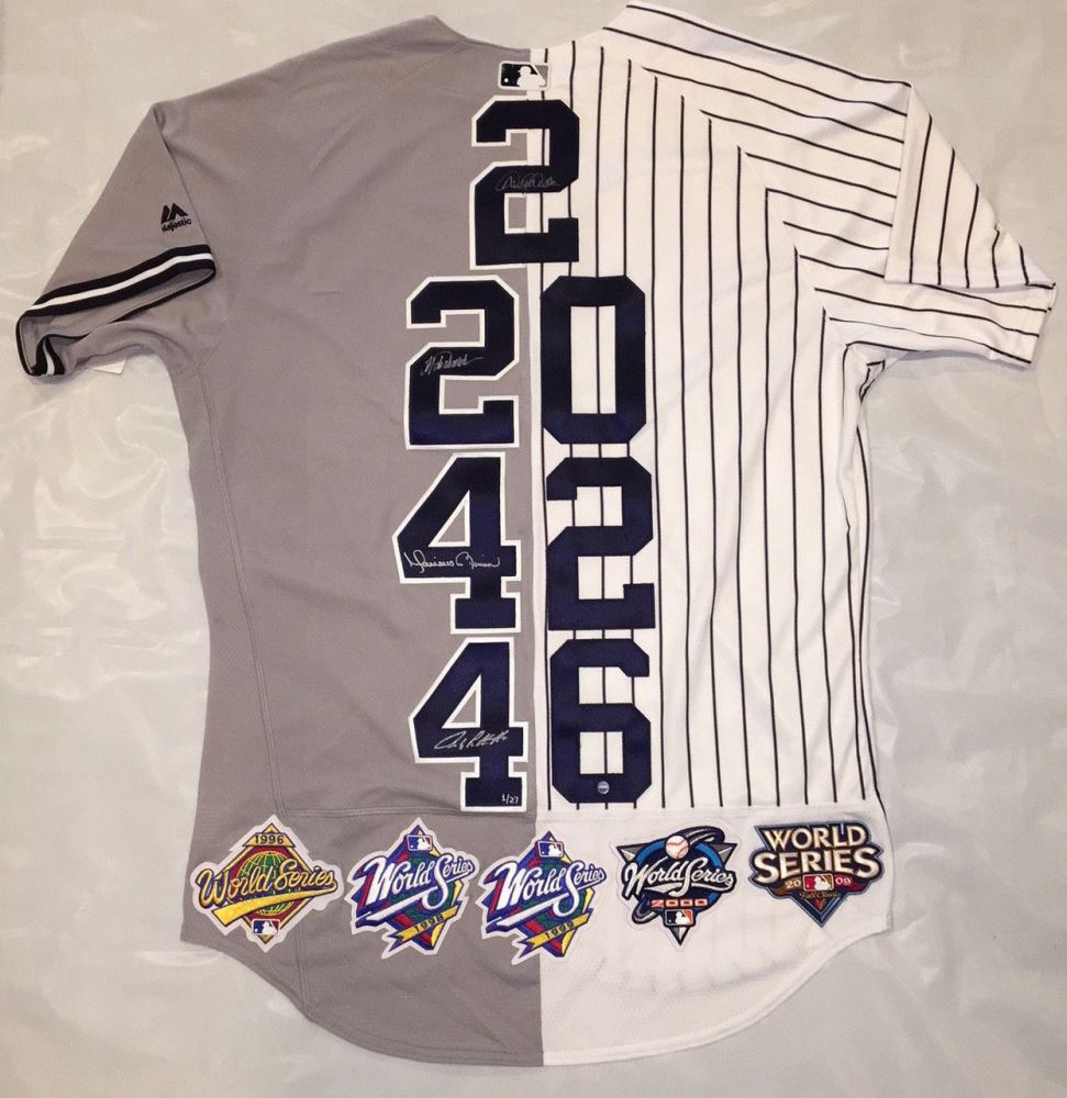 Derek Jeter, Mariano Rivera, Andy Pettitte Jorge Posada Signed Limited ...