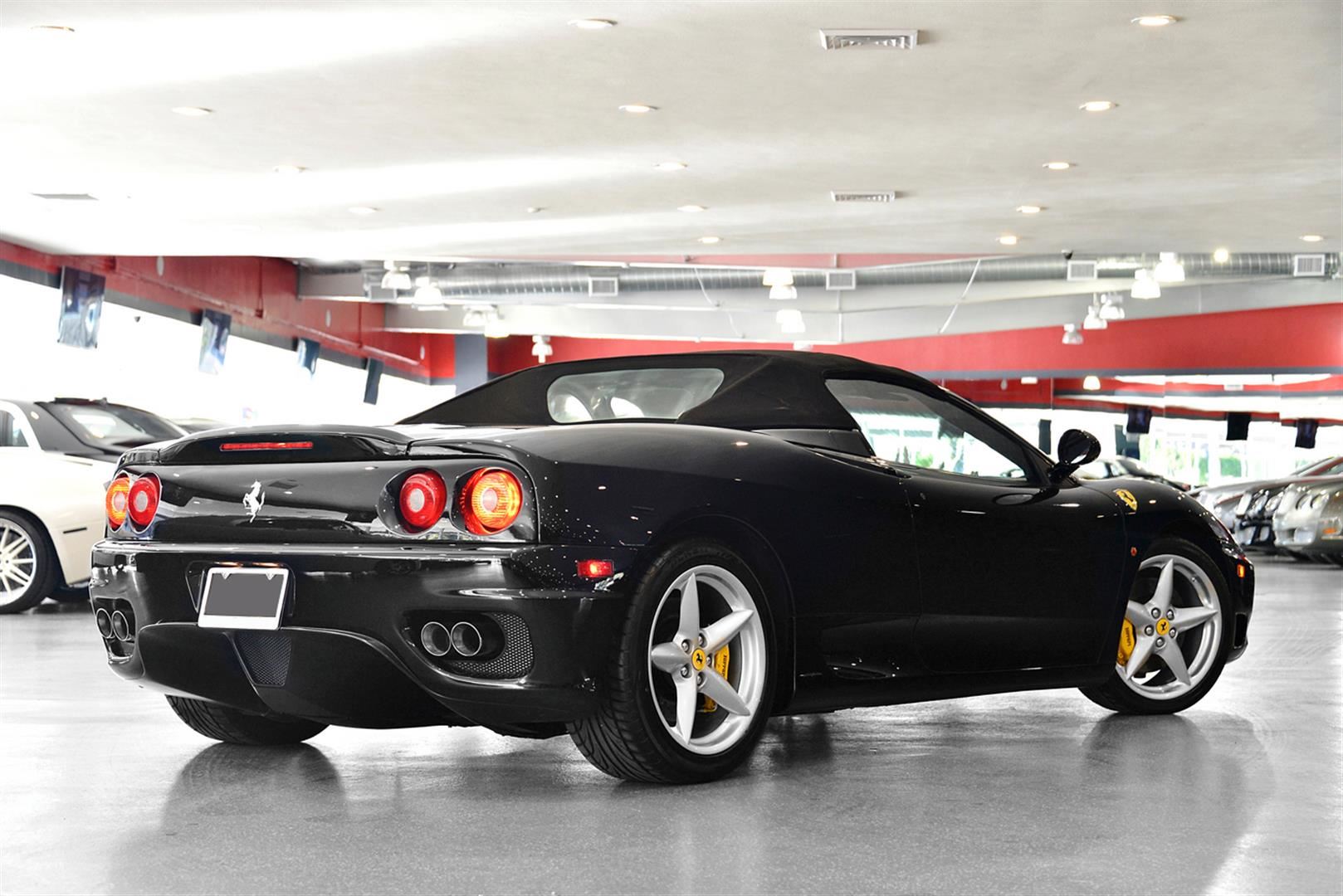 2005 Black Ferrari 360 Modena Spider F1 Convertible