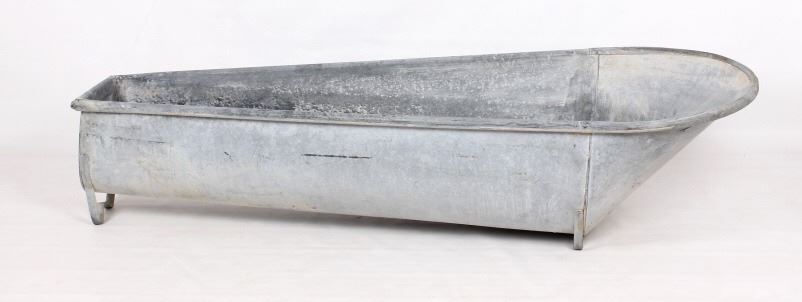 Original Galvanized Steel Cowboy Bathtub