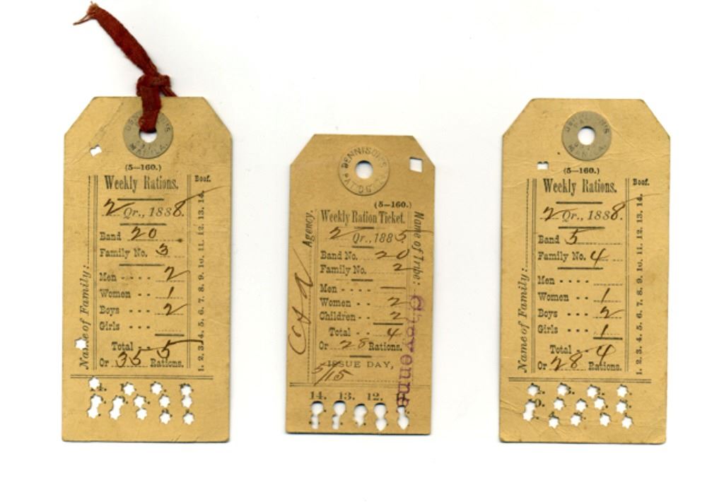 Cheyenne Fully Beaded Ration Ticket Bag c. 1890