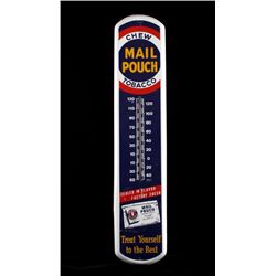 Mail Pouch Chewing Tobacco Advertising Thermometer