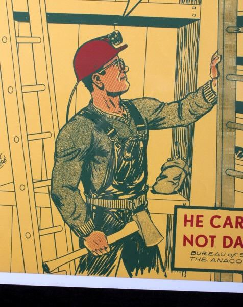 Original Anaconda Company Mining Safety Poster