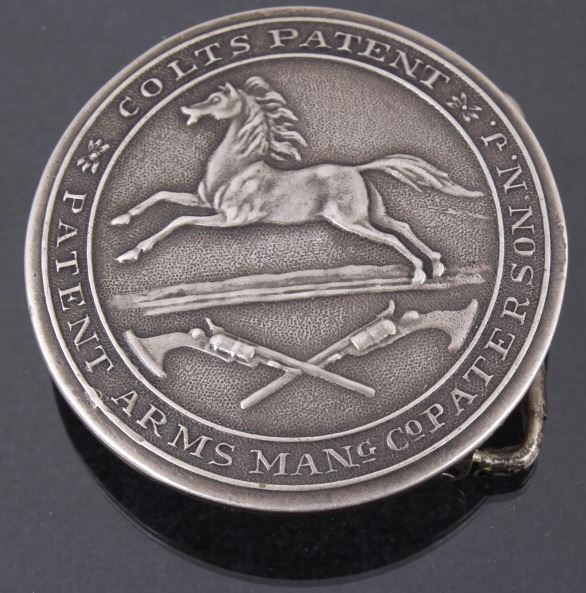 Colt Patent Sterling Silver Belt Buckle