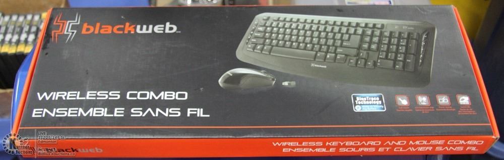 BLACKWEB WIRELESS KEYBOARD AND MOUSE COMBO
