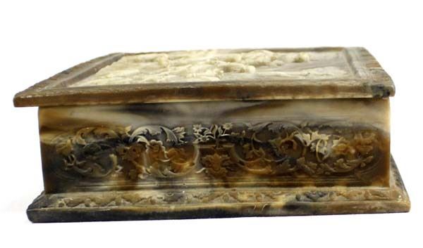 Genuine Incolay Stone Jewelry Box