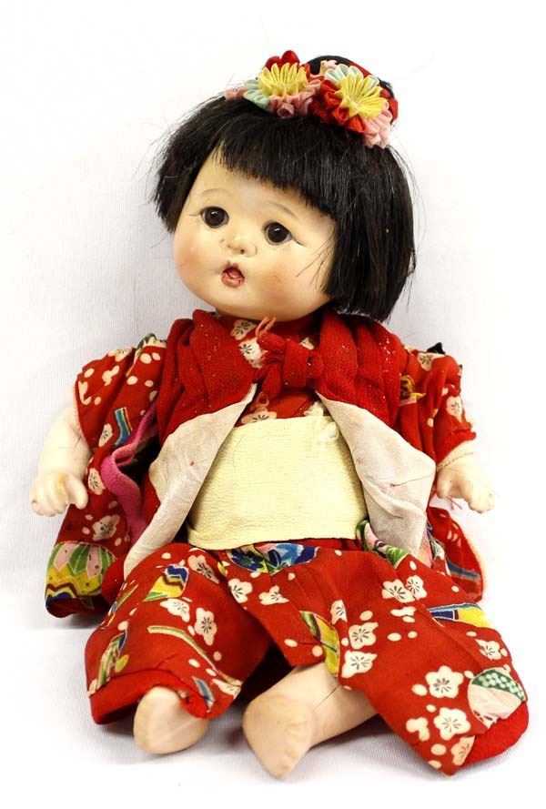 Vintage Japanese Composition Doll