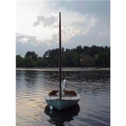 1968 12 foot Gaff Rigged Wood Beetle Cat Sailboat Sail Boat