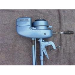 Blue Mighty Mite Vintage Boat Motor