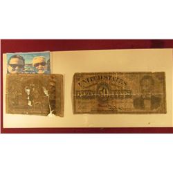 50 CENT FRACTIONAL NOTE WITH ABRAHAM LINCOLN AND LOW GRADE 50 CENT ...