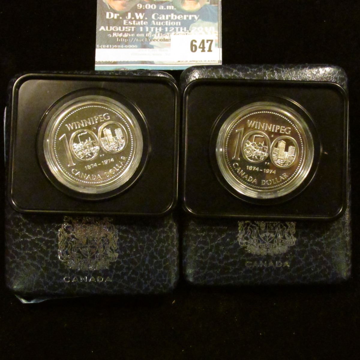 1996 CAMEO PROOF CANADIAN SET, 1969 CANADIAN COIN SET IN WHITTMAN ...