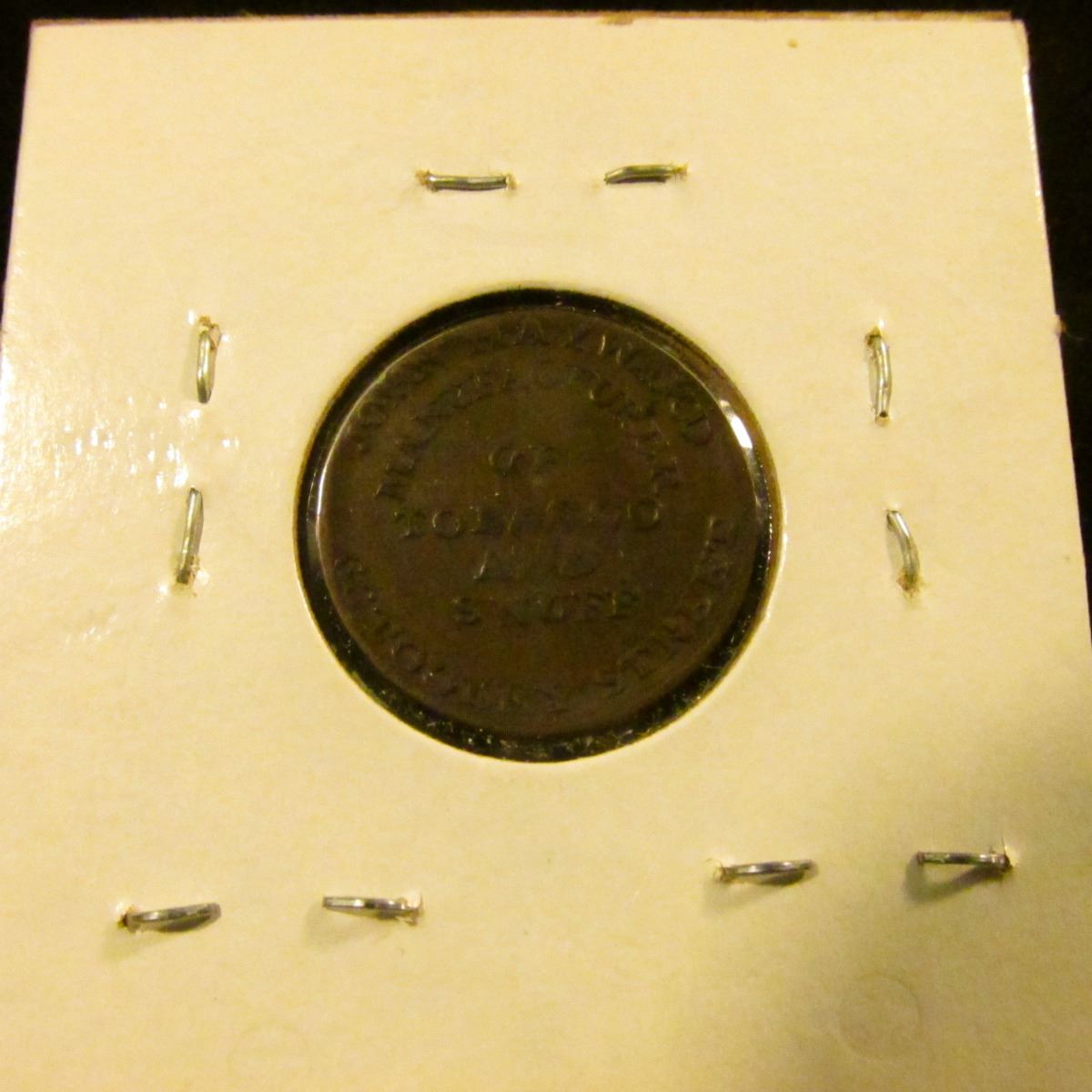 BRITISH TRADE TOKEN… ON THE FRONT IT SAYS " JOHN HAYWARD MANUFACTURER ...