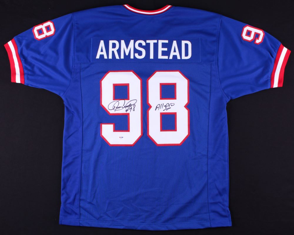 Jesse Armstead Signed Giants Jersey Inscribed "All Pro" (PSA COA)