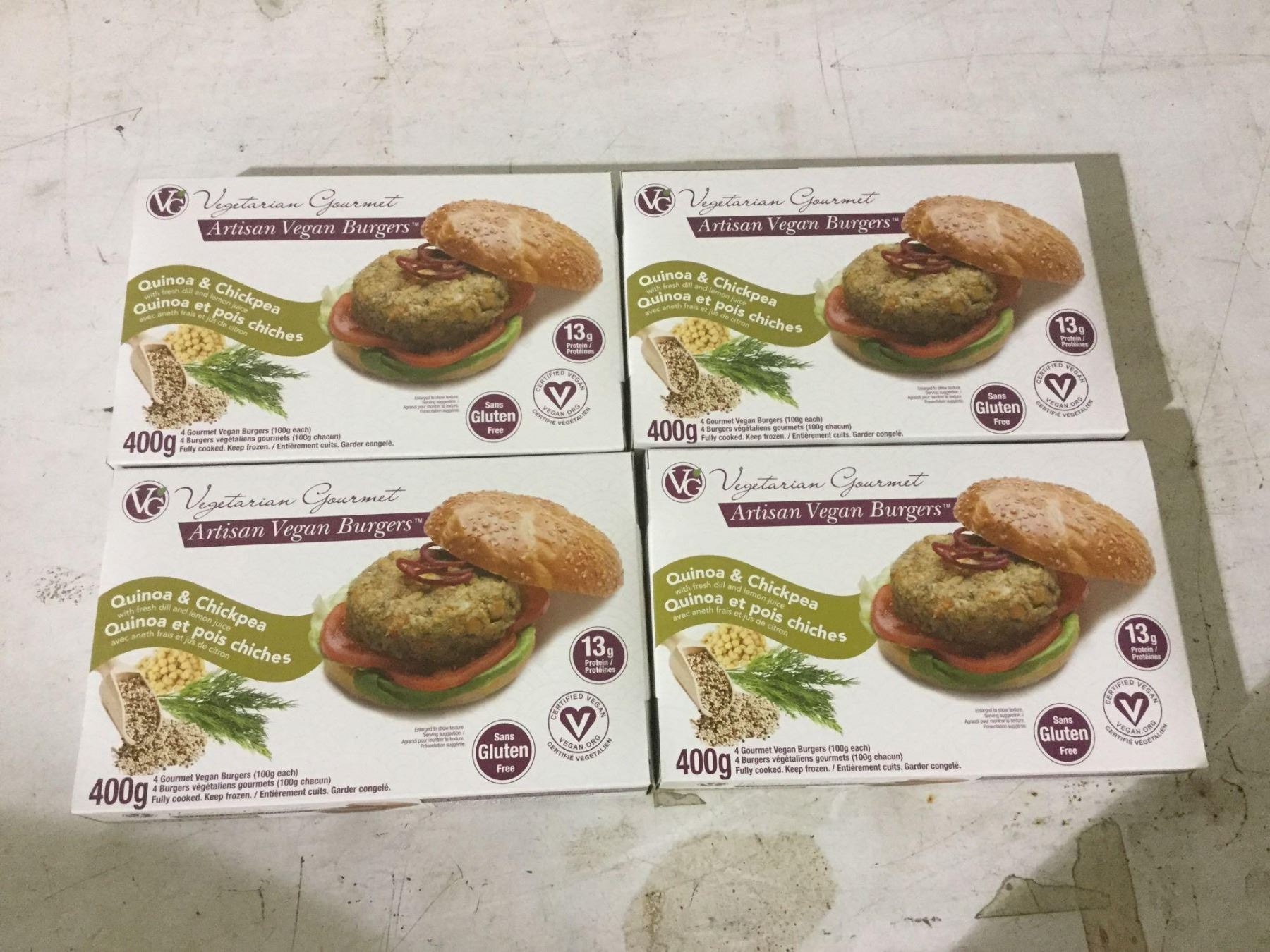 Vegetarian Gourmet Artisan Vegan Burgers (4 x 400g)